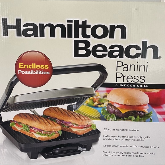 Hamilton Beach | Kitchen | Hamilton Beach Panini Press Indoor Grill ...